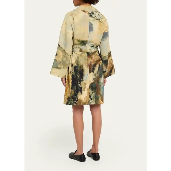 Libertine Modernist Lands Silk Vienna Wrap Coat