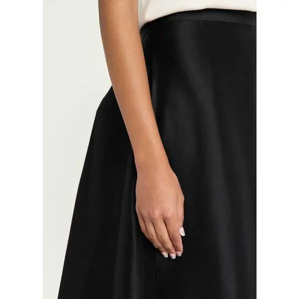HEIRLOME Viola Silk Shantung Full Midi Skirt