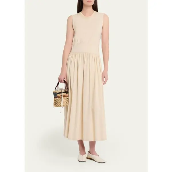 Plan C Woven Raffia Bucket Bag