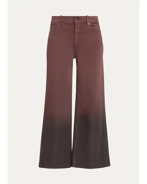 Kobi Halperin Rafaella Ombré Flared Crop Jeans