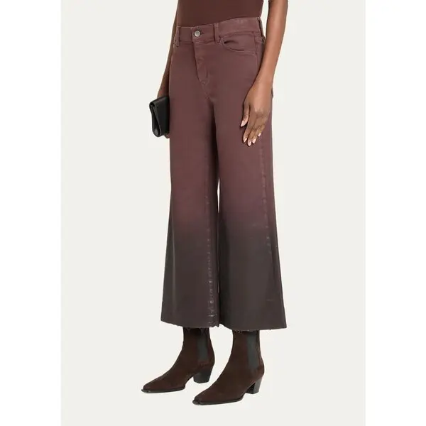 Kobi Halperin Rafaella Ombré Flared Crop Jeans