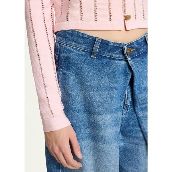 Balmain Buttoned Flechage Openwork Cardigan