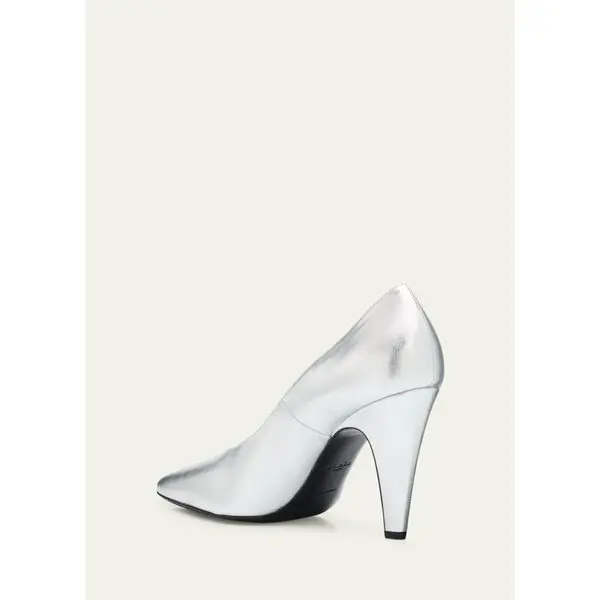 Alaïa 90mm Metallic Leather Pumps