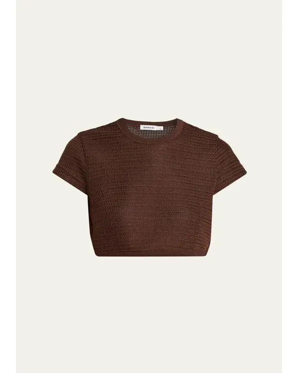 Simkhai Lidie Knit Crop Top
