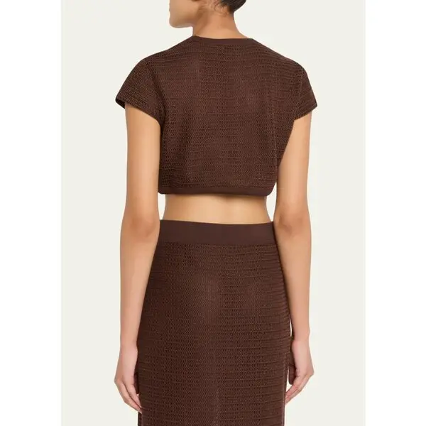 Simkhai Lidie Knit Crop Top