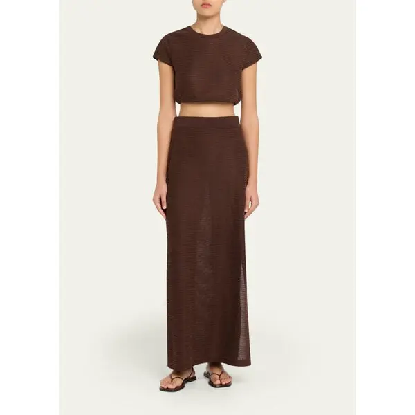 Simkhai Lidie Knit Crop Top