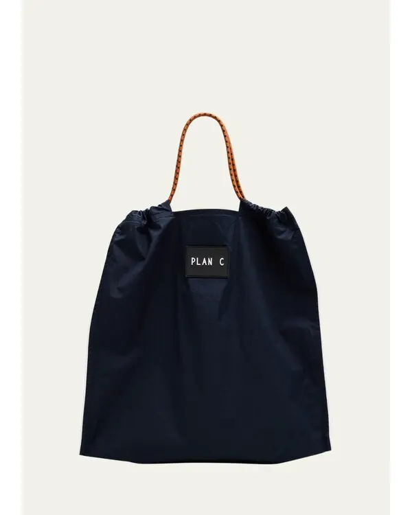 Plan C Cotton Shopping Tote Bag - Blue