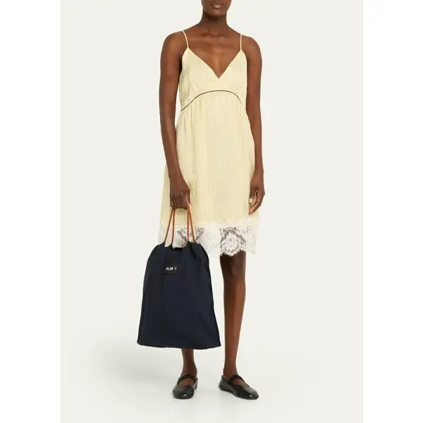 Plan C Cotton Shopping Tote Bag - Blue