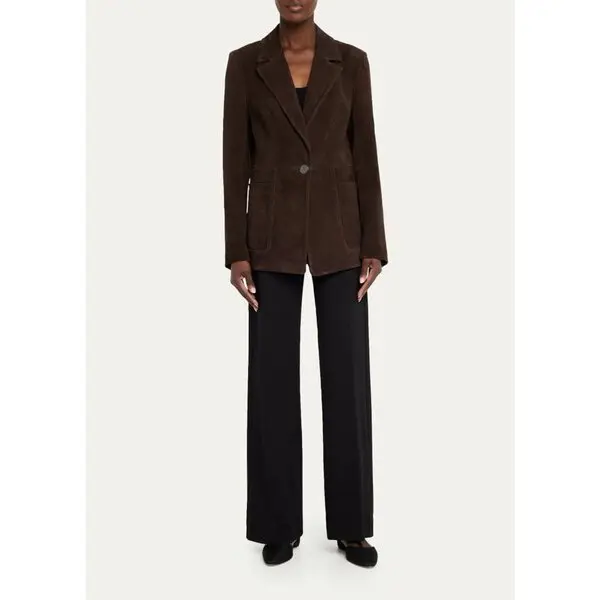 Kobi Halperin Reese Straight Double-knit Ponte Pants - Black