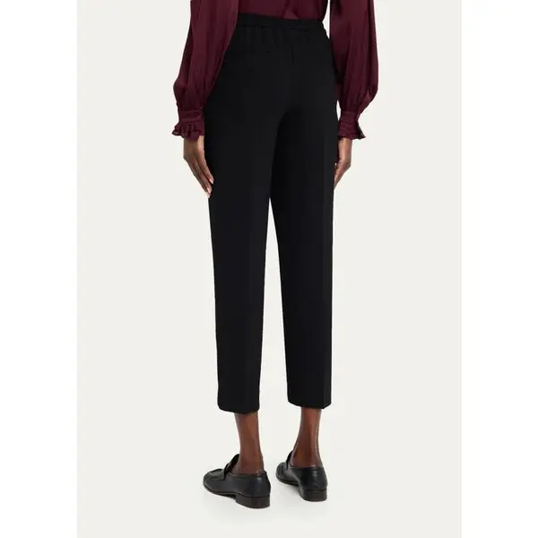 Kobi Halperin Aubree Tapered Crepe Ankle Pants