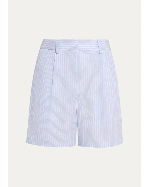 TWP Henry St Shorts In Spaced Shirt Striping