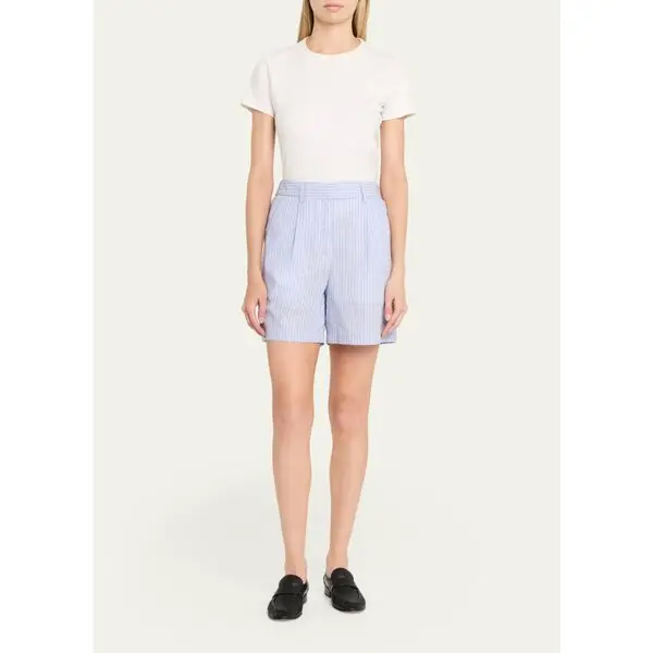 TWP Henry St Shorts In Spaced Shirt Striping