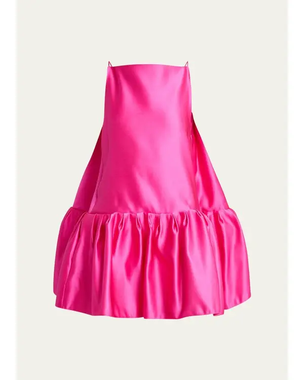 Givenchy Ruffle Silk Sleeveless Mini Dress