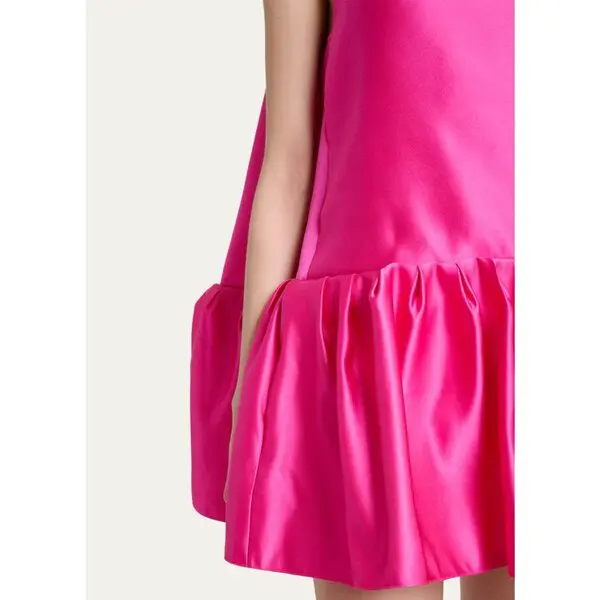 Givenchy Ruffle Silk Sleeveless Mini Dress
