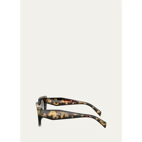 Prada Pr D02sf 54mm Oval Sunglasses - Grey Gradient