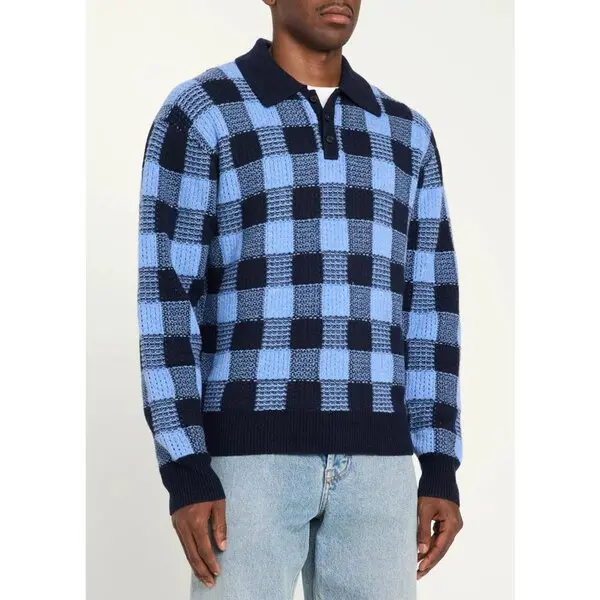 Guest In Residence Wool & Cashmere Polo Sweater
