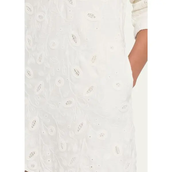 Simkhai Freya Embroidered Mini Dress - Ivory