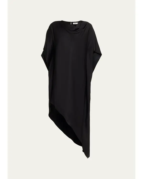 Simkhai Sadia Satin Mini Cape Dress