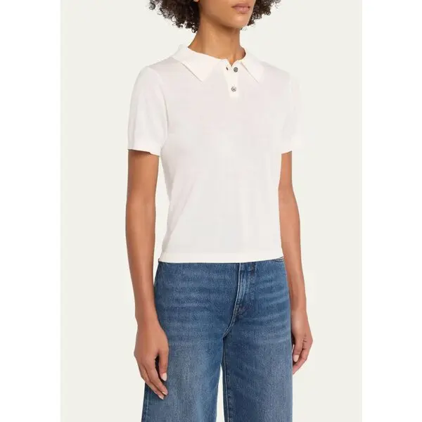 Still Here Daughter Knit Polo Top