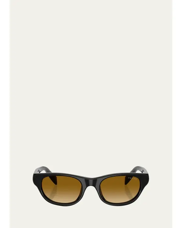 Prada Pr C08sf 52mm Cat-eye Sunglasses - Black