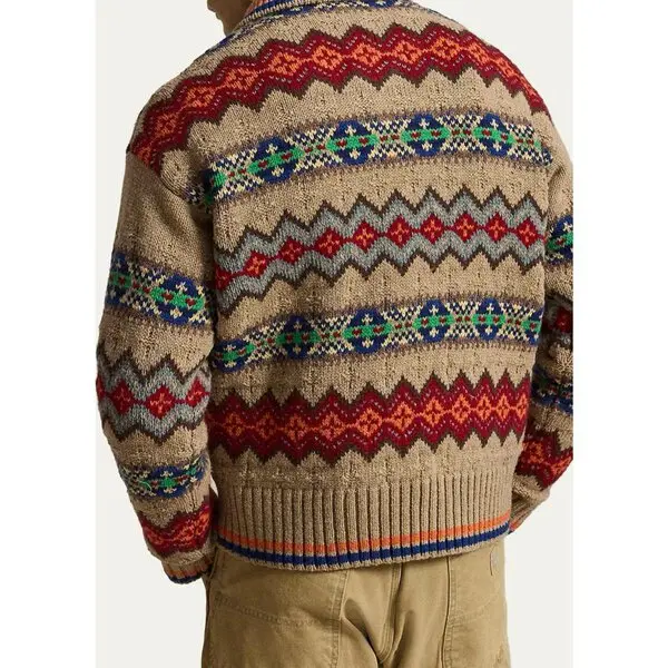 Polo Ralph Lauren Fair Isle Wool-blend Polo-collar Sweater