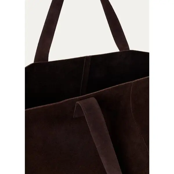 Akris Ai Large Slouchy Suede Tote Bag