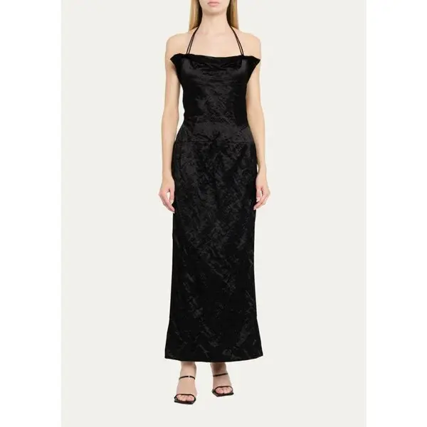 FFORME Maisie Sculpted Halter Column Dress