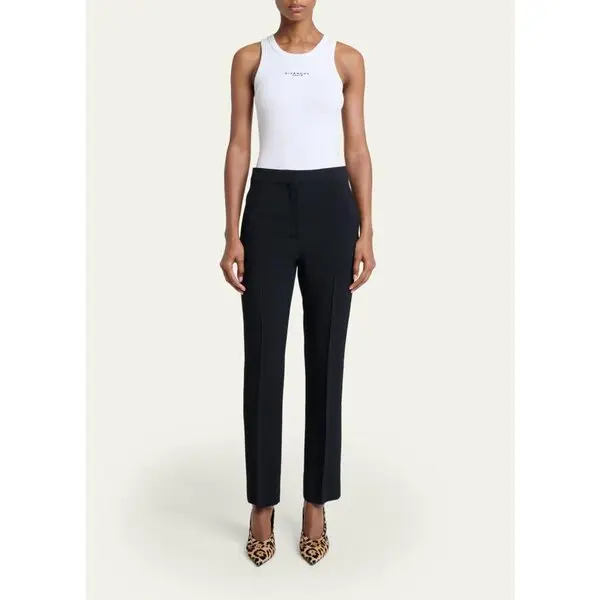 Givenchy Logo Ribbed Tank Top - Black