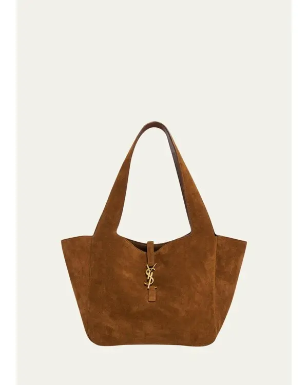 Saint Laurent Le 5 À 7 Bea Small Tote Bag In Suede