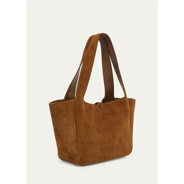 Saint Laurent Le 5 À 7 Bea Small Tote Bag In Suede