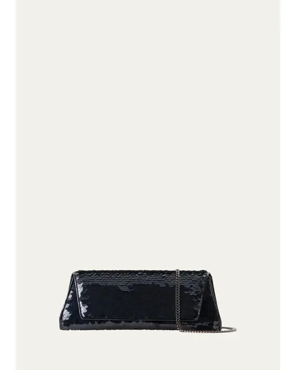 Akris Anouk Sequin Trapezoid Clutch Bag