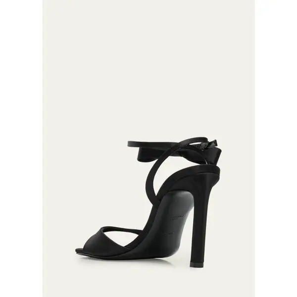 Givenchy 95mm Naked Satin Ankle-strap Sandals