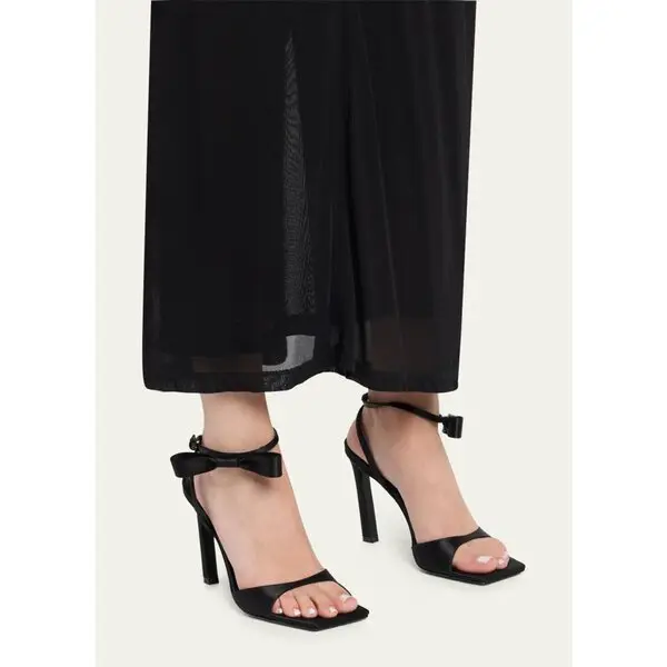 Givenchy 95mm Naked Satin Ankle-strap Sandals