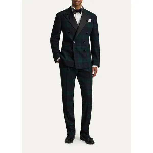 Polo Ralph Lauren Polo Tailored Fit Plaid Tuxedo Jacket