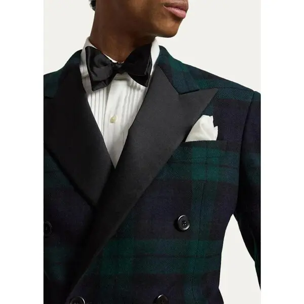 Polo Ralph Lauren Polo Tailored Fit Plaid Tuxedo Jacket