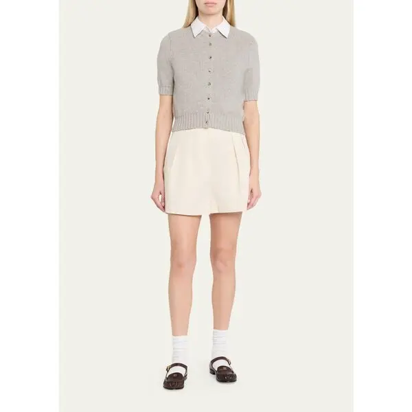 Miu Miu Leather Mary Jane Loafers