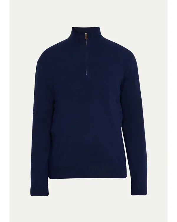 Polo Ralph Lauren Cashmere Half-zip Sweater - Blue
