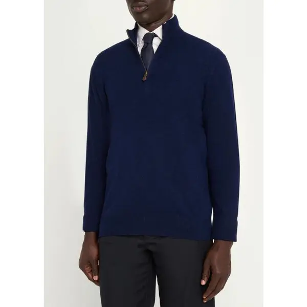 Polo Ralph Lauren Cashmere Half-zip Sweater - Blue