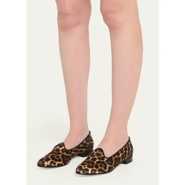 VIBI VENEZIA Print Silk Loafers