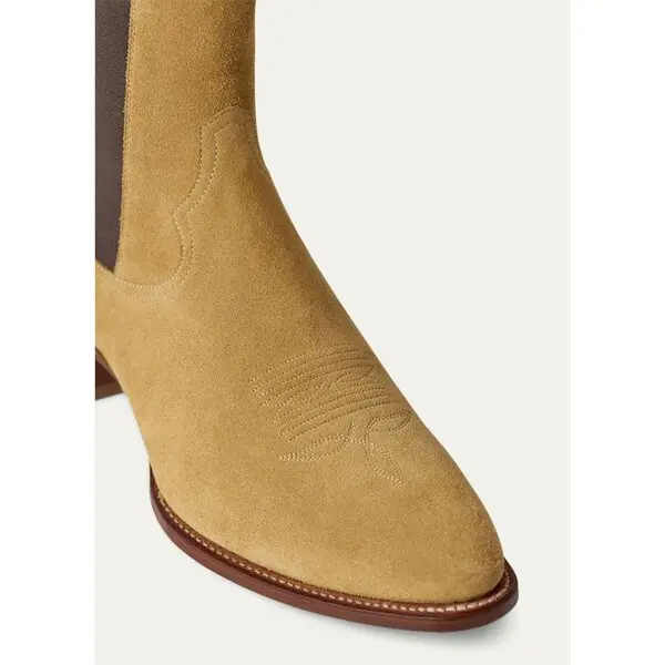 Ralph Lauren Calf-suede Chelsea Western Boots
