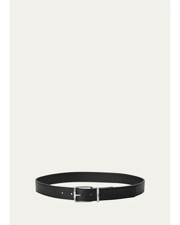 Loewe Essential Grained Calfskin Belt