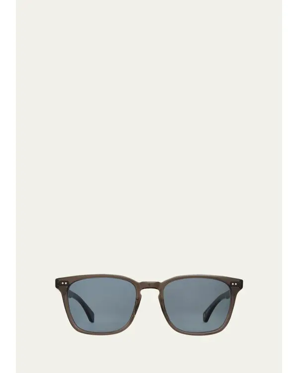 Garrett Leight Earvin Acetate Square Sunglasses - Blgl/h20
