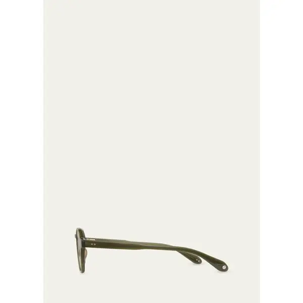 Garrett Leight Temescal Acetate Square Sunglasses - Evgrn/sfpm