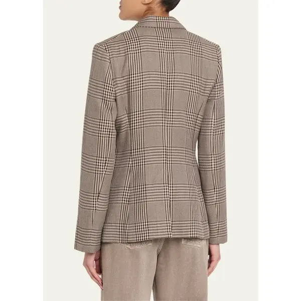 6397 Plaid Double-face Wool Blazer