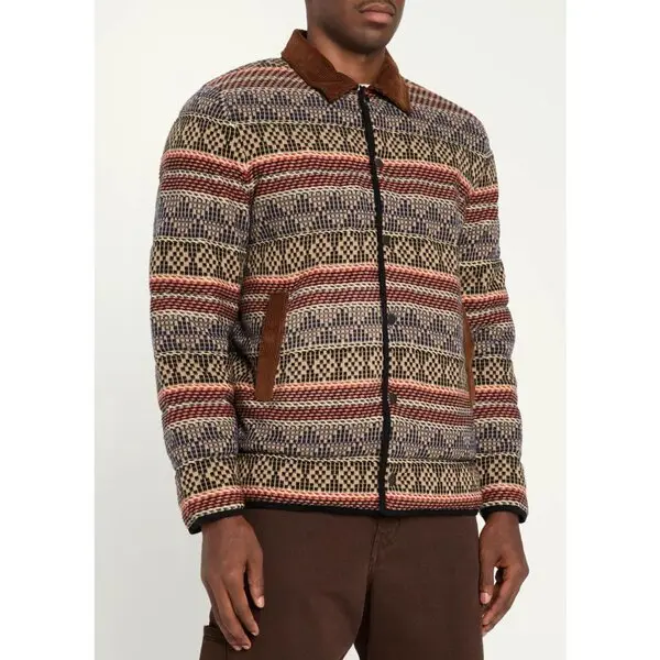 Guest In Residence Fair Isle-inspired Wool-cashmere Jacket