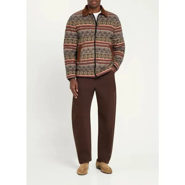 Guest In Residence Fair Isle-inspired Wool-cashmere Jacket