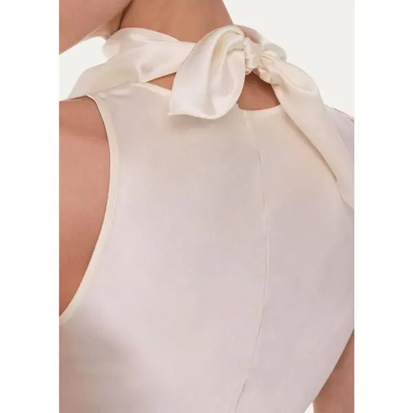 Helmut Lang Draped Sleeveless Silk Top