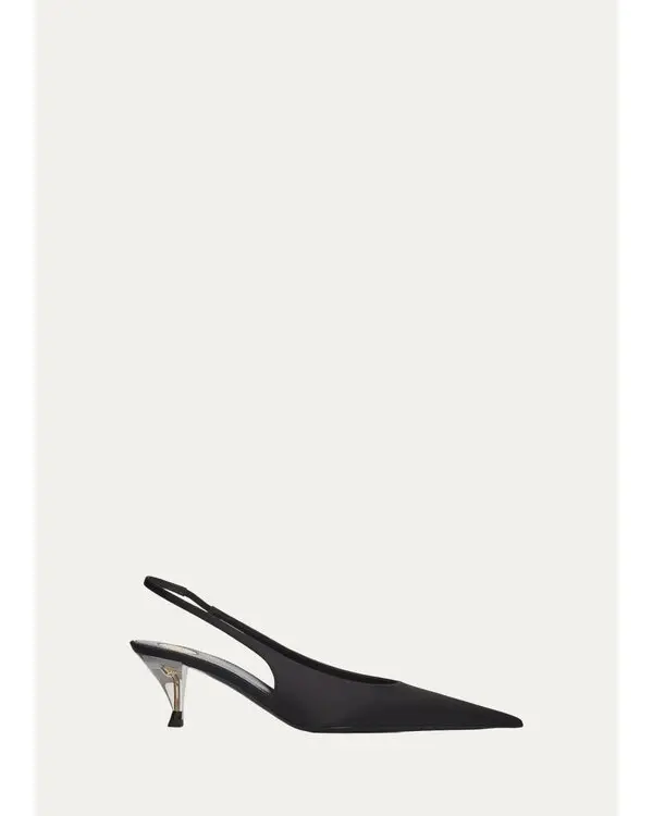 Saint Laurent 55mm Fanny Slingback Pumps