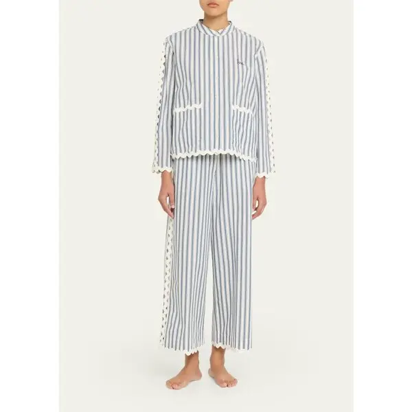Sea Richa Stripe Long-sleeve Cotton Top