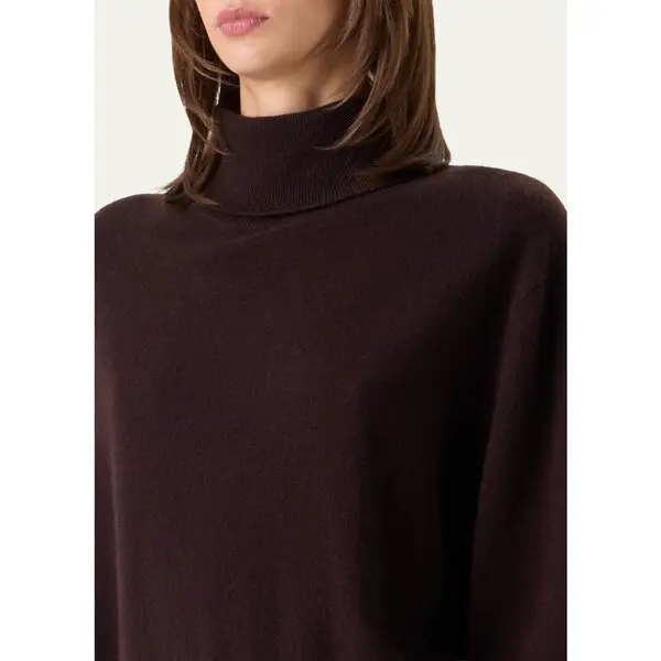 Akris Turtleneck Cashmere 3/4-sleeve Sweater